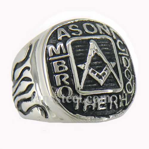 FSR11W15 freemasonary Mason Brotherhood masonic ring|steel jewelry ring